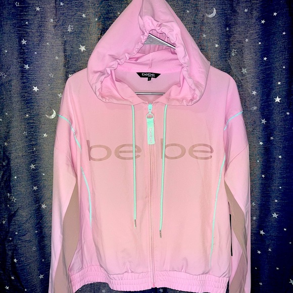 bebe | Jackets & Coats | Bebe Pink Cloud Active Jacket | Poshmark